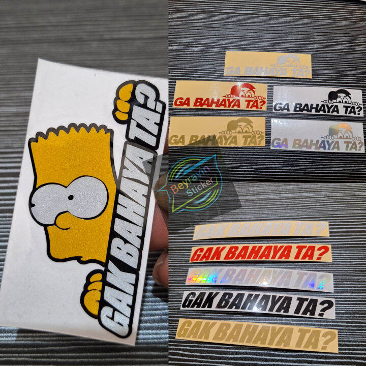 STIKER STICKER GAK BAHAYA TA CUTTING | Lazada Indonesia