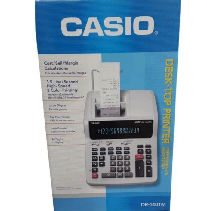 CASIO CALCULATOR PRINT DR 140TM 14 DIGIT KALKULATOR PRINTING | Lazada ...