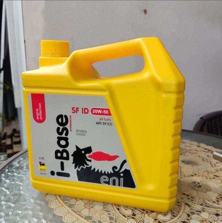 Oli Eni Agip I-Base SF ID 20W-50 API SF/CC 4L | Lazada Indonesia