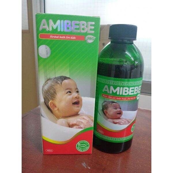 Nước tắm thảo dược trị rôm sẩy Amibebe 400ml mới từ thảo dược thiên ...