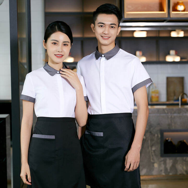 Lonier บริกรร้านอาหารชุดทำงานส่งอาหารชุดพนักงานร้านอาหารฝรั่งสเต็กเฮาส์ ...