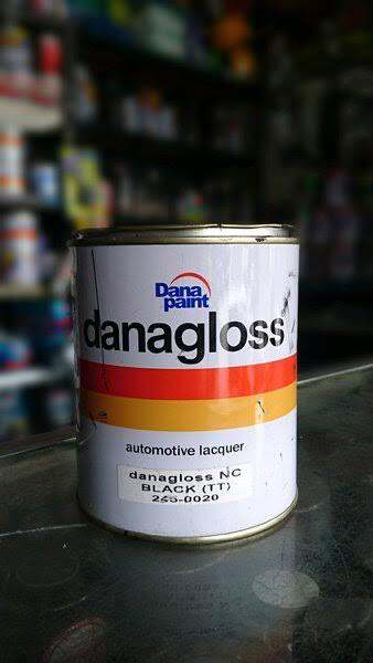 cat danapaint cat danagloss putih dan hitam mengkilap ukuran 1 kg ...