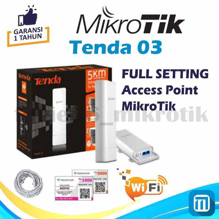 Tenda 03 ouTdoor 5km Full Setting Access Point' MikRotik | Lazada Indonesia