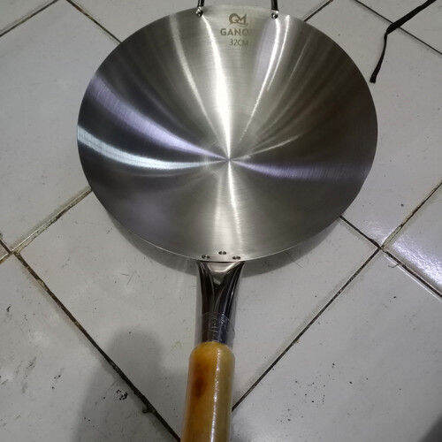 WAJAN NASI GORENG 32 STAINLESS GAGANG KAYU ANTI LENGKET | Lazada Indonesia