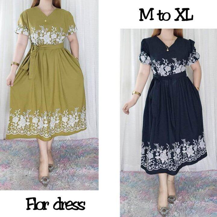 Flor dress Bangkok dress Midi dress (M - XL) | Lazada PH