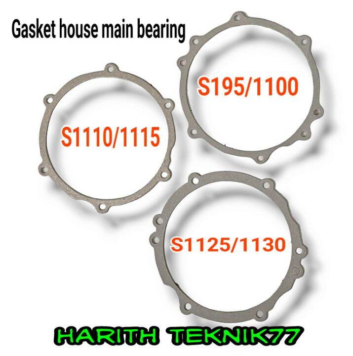 GASKET HOUSE MAIN BEARING PAKING HMB MESIN DIESEL DONGFENG S195 S1110 ...