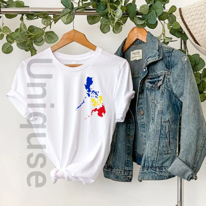 Philippine Map Pocket Tees Tshirts UNISEX | Lazada PH