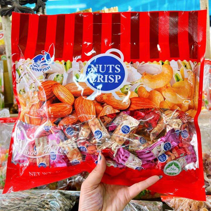 ถั่วตุ๊บตั๊บมาเลเซีย NUTS CRISP คละรส TWINFISH NUTS CRISP นน. 500 g ...