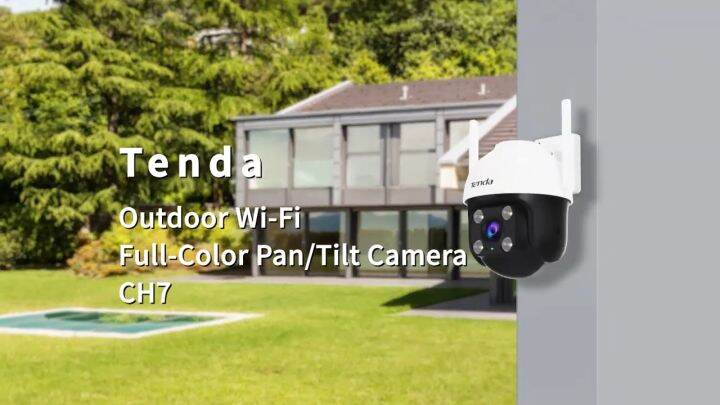 Tenda CH7 4MP QHD Outdoor Smart AI Full Color Security Wifi Camera ...