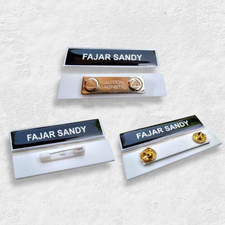NAME TAG - PAPAN NAMA - NAME TAG SEKOLAH - NAME TAG DINAS | Lazada ...