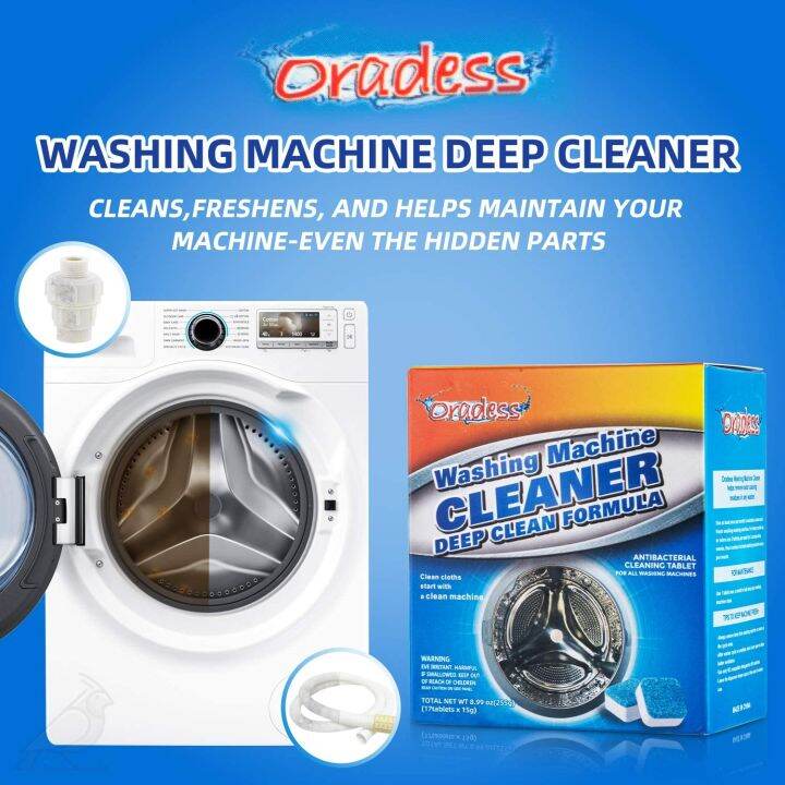 Ms. Clean 12PCS WASHING MACHINE CLEANER Solid Table washing machine ...