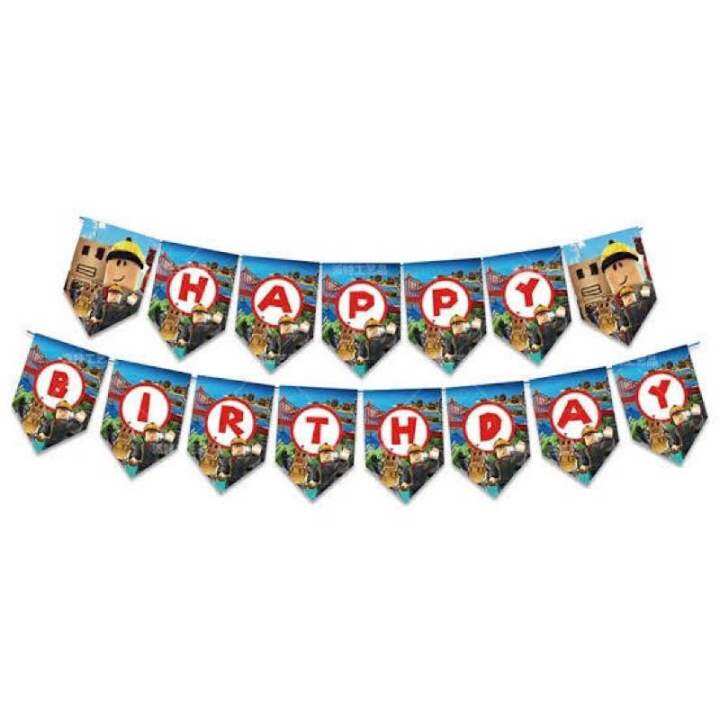Roblox Character Game Inspired Happy Birthday Letter Banner | Lazada PH