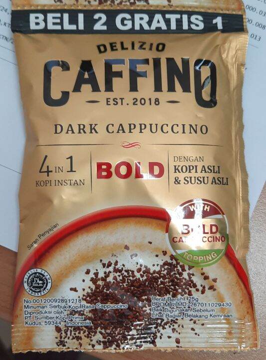 Promo Kopi Caffino Dark Bold Cappucino isi 15 sachet | Lazada Indonesia
