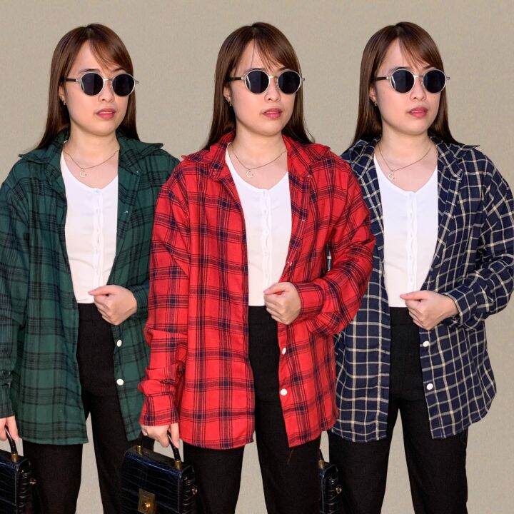 POLO LONGSLEEVES CHECKERED UNISEX | Lazada PH