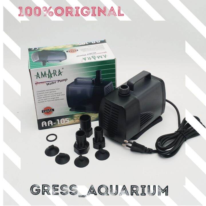 AMARA AA 105 mesin pompa air celup Watt Original Kolam Ikan Berkualitas ...