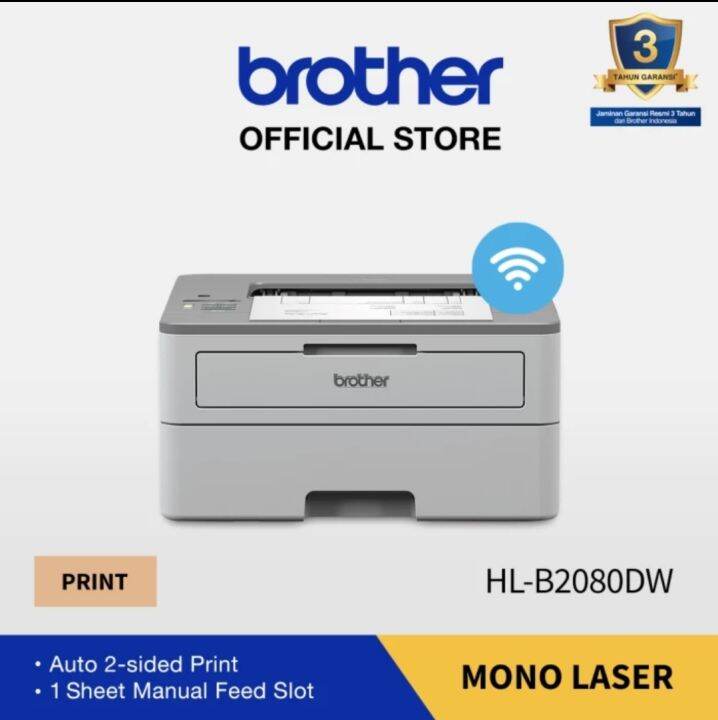 Printer Brother MONO LASER with DUPLEX & WIFI (HL-B2080DW) | Lazada Indonesia