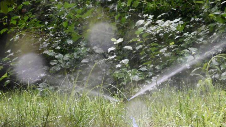 Sprinkler 2 mata 1/2 inci Impact kincir air Impulse Sprinkler Double ...