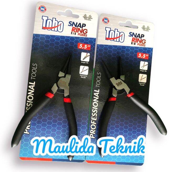 TOHO paket tang snapring lurus ES IS 5,5 inch / Tang snap ring / alat ...