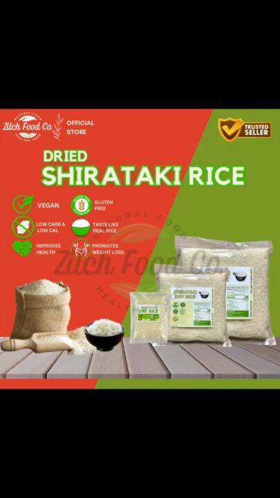 Zilch | Dried Shirataki Rice | Low Carb | Good Source of Fiber | Rice ...