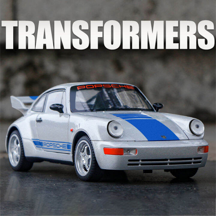 【RUM】1:24 Scale Porsche Transformers 7 Alloy Car Model Light & Sound ...