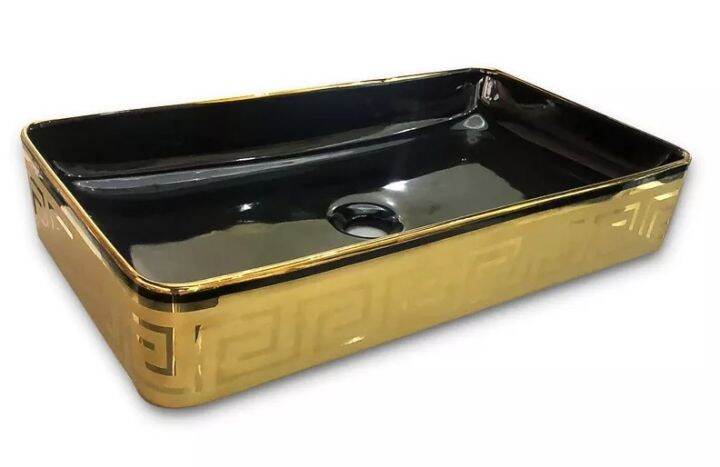 Basin Gold Black Electroplating Sink Accessories Ceramic Wash Basin ...
