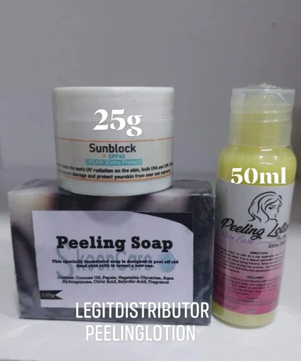 Trio Set 50ml Alyana Peeling Lotion +25g Sunblock Cream +Premium ...
