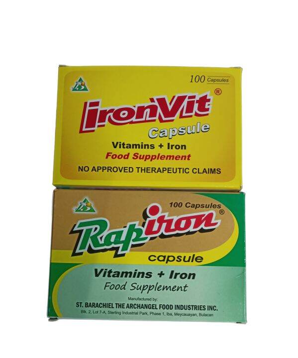 IRONVIT / RAPIRON Vitamins + Iron 100capsules | Lazada PH