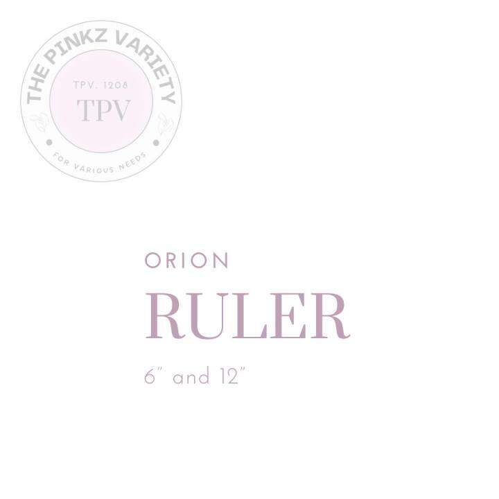 TPV - RULER Orion 6" and 12") 1 Pc. | Lazada PH