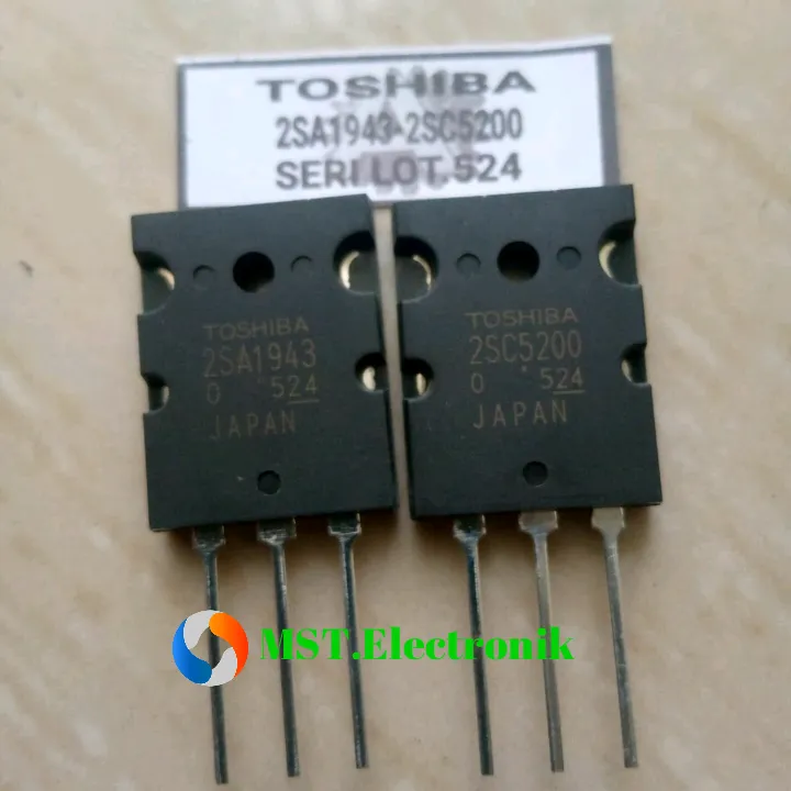 TR.TOSHIBA 2SA1943-2SC5200.LOT.524.JAPAN. | Lazada Indonesia