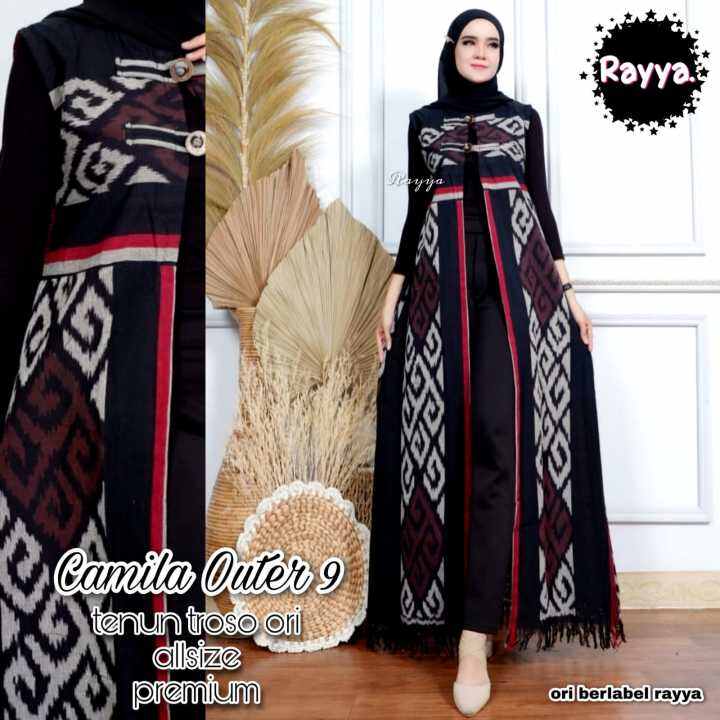 CAMILA OUTER - ETHNIC LONG OUTER CARDIGAN - ETNIK KARDIGAN PANJANG ...