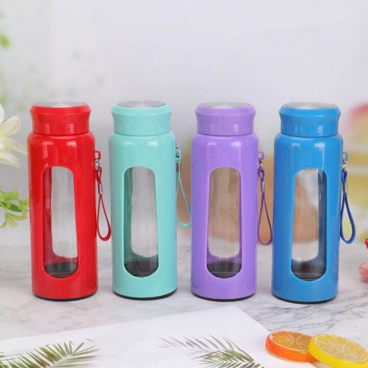 Botol Tumbler Transparan 400ML Botol Minum Kaca Kemasan Dus | Lazada ...