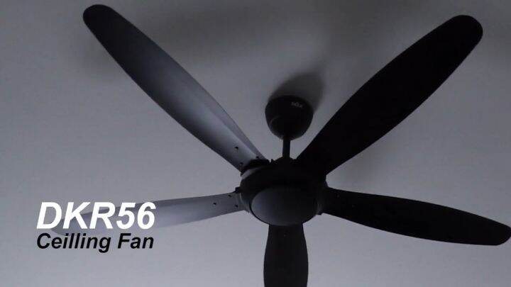 DEKA Ceiling Fan with Remote Control DKR56 DX56 Black Kipas Siling 56 ...