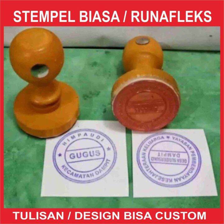 Stempel Runaflek Biasa Gagang Kayu | Lazada Indonesia