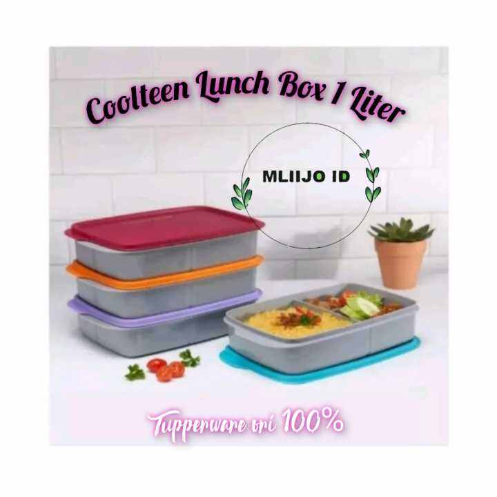 TUPPERWARE !!! Coolteen lunch box kotak bekal ukuran besar 1 liter ...