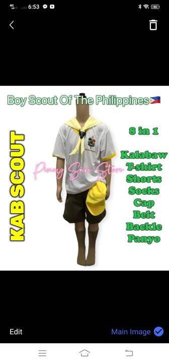 kab scout uniform 1set (8 in 1) | Lazada PH