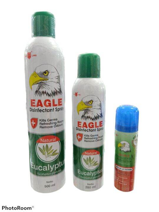 EAGLE EUCALYPTUS DISINFECTANT SPRAY 50/280/500ml | Lazada Indonesia