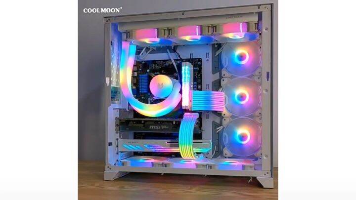 ชุดน้ำระบายความร้อนCPUระบบปิด ท่อน้ำมีไฟRGB 5vARGB AOSOR AS360 AS240 ...