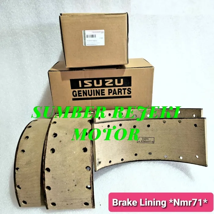 kampas rem belakang brake lining belakang isuzu elf nkr66 nkr71 nmr71 ...