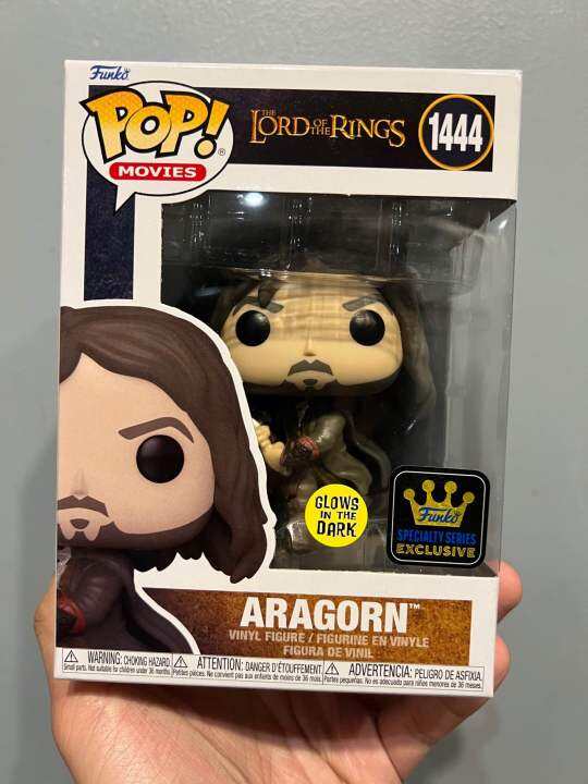 Lord of the Rings Funko Pop (Aragorn Funko Pop) Glow in the Dark Funko ...