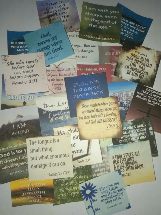 random mini bible verse matte sticker approximately 1.5 x 1.5 inches ...