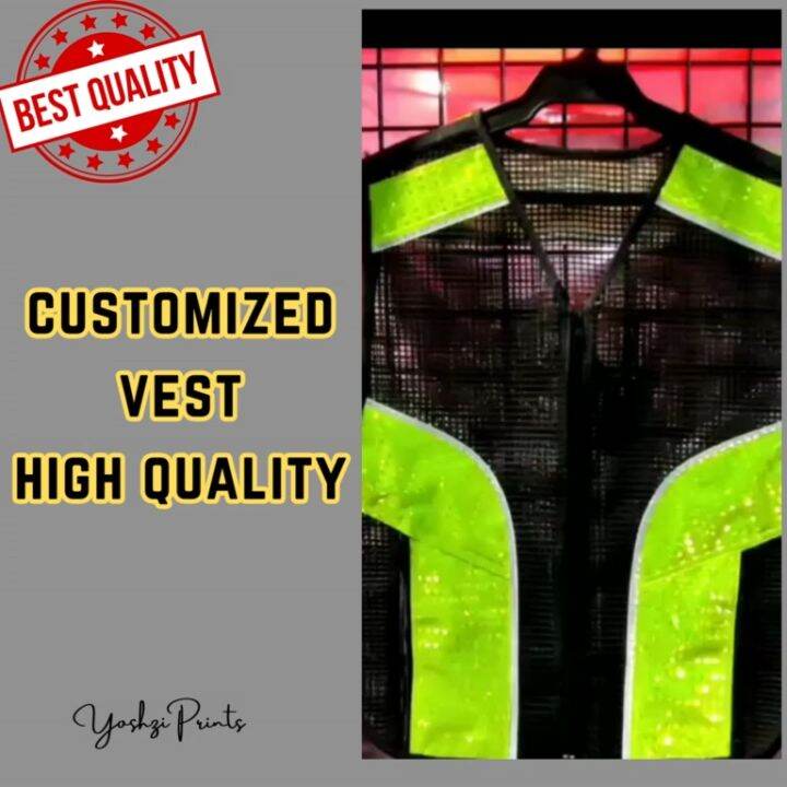 CUSTOMIZED REFLECTOR VEST FOR PNP POLICE SECURITY GUARD TRAFFIC ...