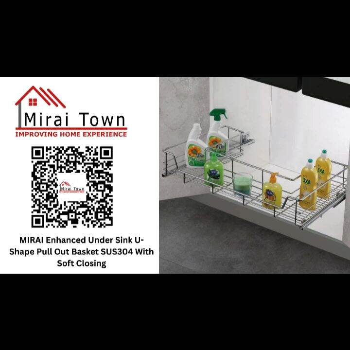 MIRAI Under Mount Best Stainless Steel Sinks Kitchen U-shaped Sink | Lazada