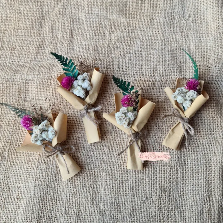 Rustic tiny bouquet | Mini buket hampers | Buket bunga kecil | Buket ...