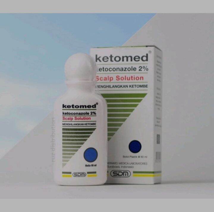 Ketomed scalp solution ketoconazole / shampoo anti ketombe 60ml ...