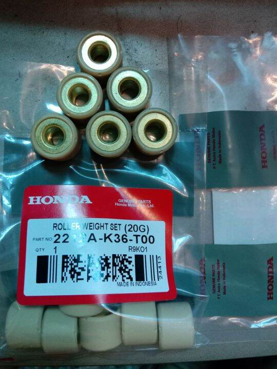 Honda genuine roller weight flyball set for Honda click125/150 V1 v2 ...