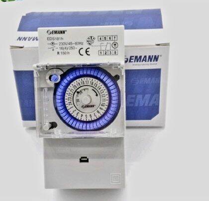 EMANN EDS181H 24HRS S/R TIMER DIN RAIL TYPE/TIME SWITCH | Lazada