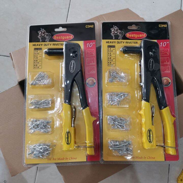 tang rivet set heavy duty Bestguard tang hand riveter 10 inch tang paku ...