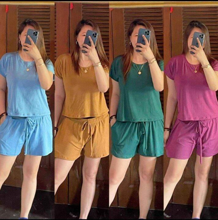 Terno Shorts And Blouse Available Plus Size Lazada Ph