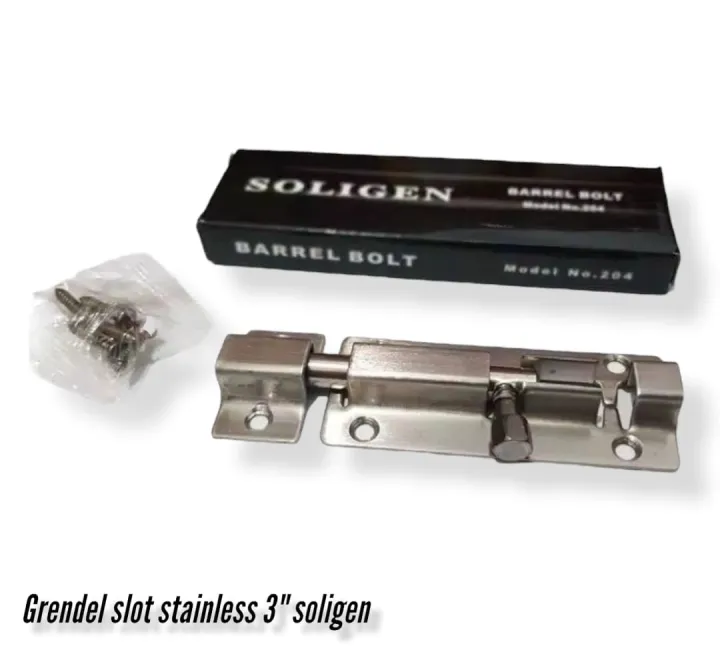 Grendel pintu slot stainless 3” Soligen | Lazada Indonesia