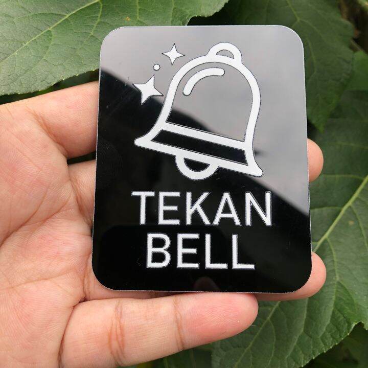 Papan Akrilik Tulisan Tekan Bell / Sign Acrylic Board | Lazada Indonesia